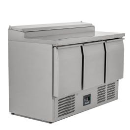 Compact Triple Door Counter Refrigerator With Raised Collar - Blizzard ...